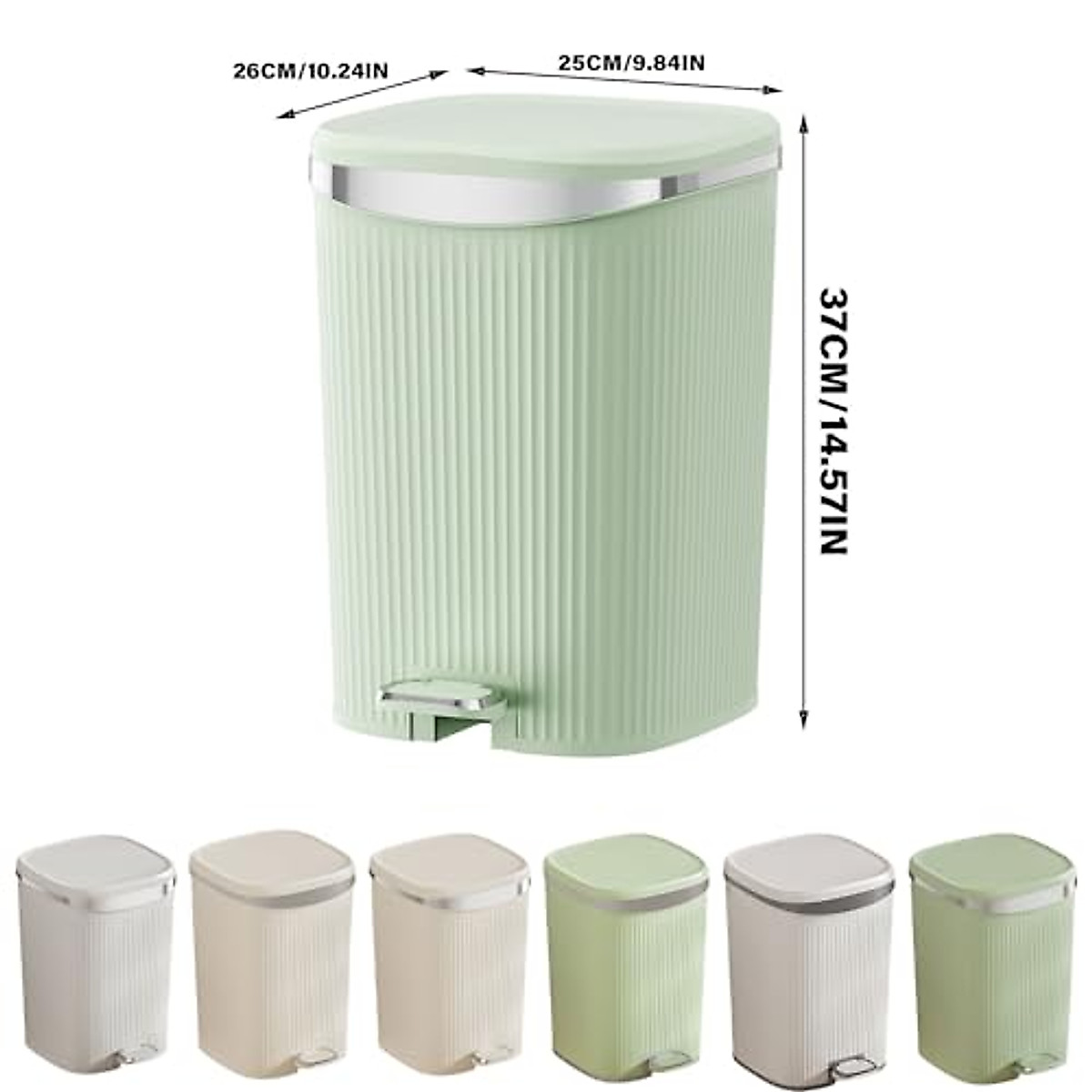 Pedal Trash Bin Step Trash Can with Good Seal Designed for Easy Disposal in Kitchens Or Office Garbage Container