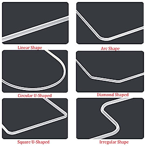 Shower Dam Self Adhesive, Shower Water Blocker for Kitchen Bathroom, Shower Guard Shower Threshold Water Dam for Bathtub, Countertop Edge Trim(White/39in)