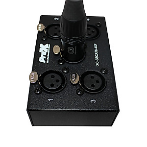 ProX XC-SBCAT6-4XM 4 Channel Portable XLR Male Snake Box with 4 Channel XLR Female Snake Box Package