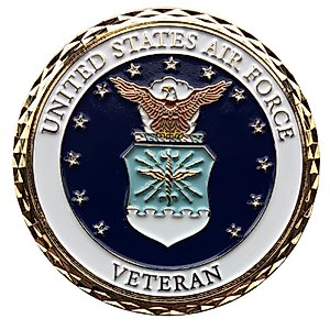 United States Air Force Veteran USAF Service to A Grateful Nation Challenge Coin