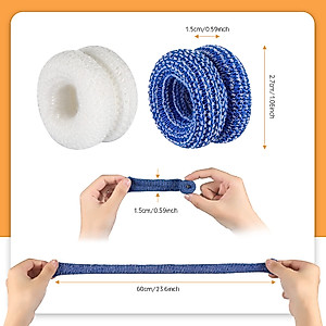 Tubular Bandage Finger Roll Tubular Bandage Dressings Finger Bandage Tubular Finger Dressings Finger Cots Blue White Bandages for Finger Sprains and Swelling 15 x 600 mm (40)