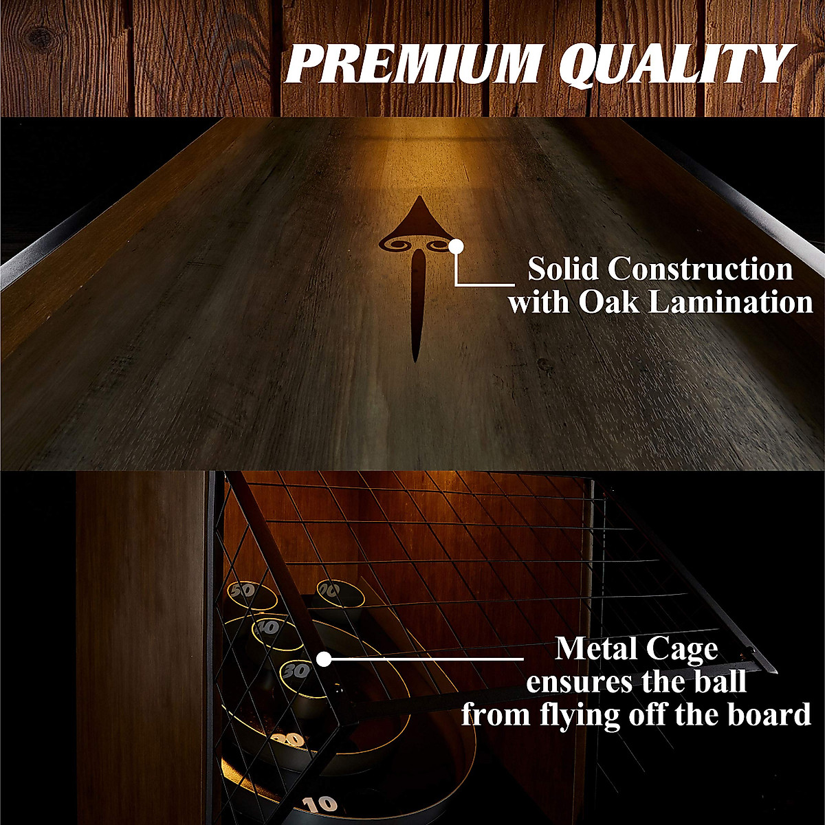 Barrington Billiards Roll and Score Game Set, 10' - Vintage Games for Arcades, Fairs, Carnivals, Rec Rooms, Playrooms, Bars - Speedball Bowling Machine with LED Lights and Electronic Scorer