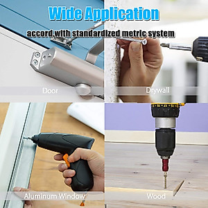 CASAON 570Pcs Self Tapping Screws Assortment Set, M3/M4/M5/M6 304 Stainless Steel Sheet Metal Screws Kit, Phillips Drive Wood Screw Assortment 570pcs (285pcs Round Head and 285pcs Flat Head)