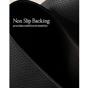 Homergy Anti Fatigue Kitchen Mats for Floor 2 PCS, Memory Foam Cushioned Rugs, Comfort Standing Desk Mats for Office, Home, Laundry Room, Waterproof & Ergonomic, 17.3×30.3 & 17.3×59, Black