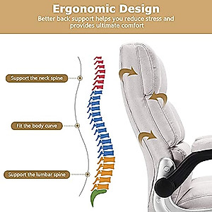 Giantex Home Office Chair, Beige