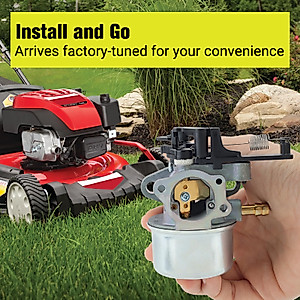 Butom 591137 Carburetor Kit for Troy Bilt TB360 775EX 11P902 111P02 114P02 121Q02 121Q07 121S02 121S07 121S75 124Q02 590948 Pressure Washer Lawn Mower Toro Time Master Mower