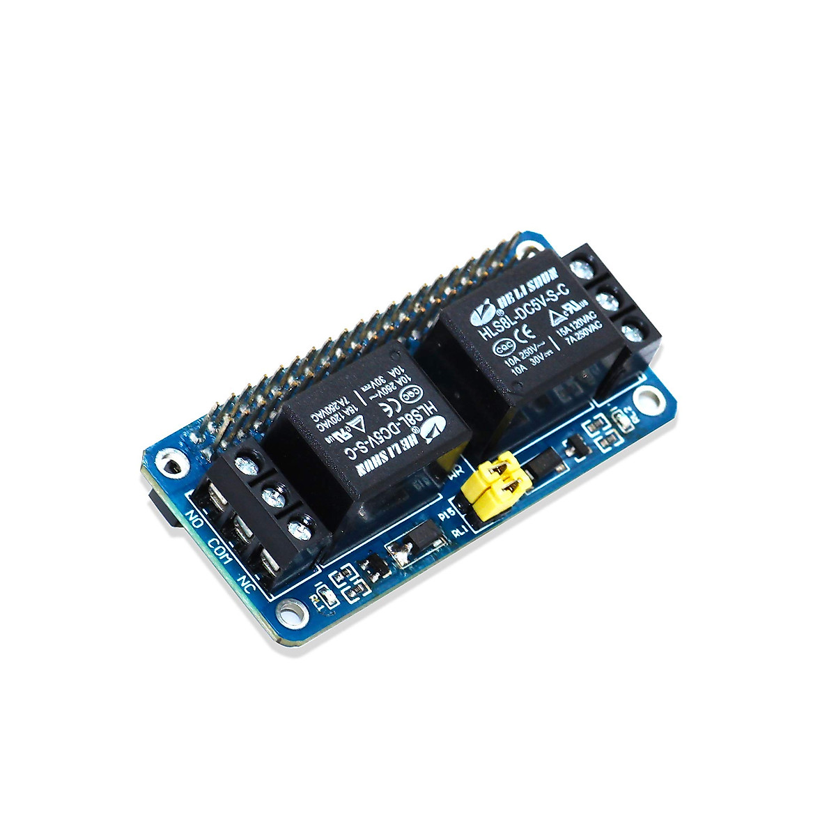 sb components Zero Relay 2 Channel 5V Relay Shield for Raspberry Pi, Relay HAT Expansion Relay Board for Raspberry Pi 4B/3B+/3B/2B/B+/A+/Zero and Zero W | Power Relay Module for Raspberry Pi