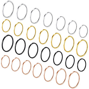 GOLDCHIC JEWELRY 28 Pcs Midi Ring Bohemian Knuckle Ring Sets Fashion Finger Vintage Silver Stackable Rings for Women Lady Knuckle Midi Rings for Mother Wife Fiancee