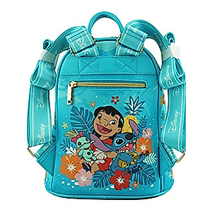 Wondapop Disney Lilo & Stitch 11" Vegan Leather Fashion Mini Backpack