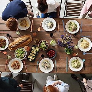 Travel Utensils with Case, Reusable Utensils Set with Case, Lunch Box Utensils Set Portable Utensils Set for Lunch Box School Picnic Travel Camping or Daily Use (4 Colors)