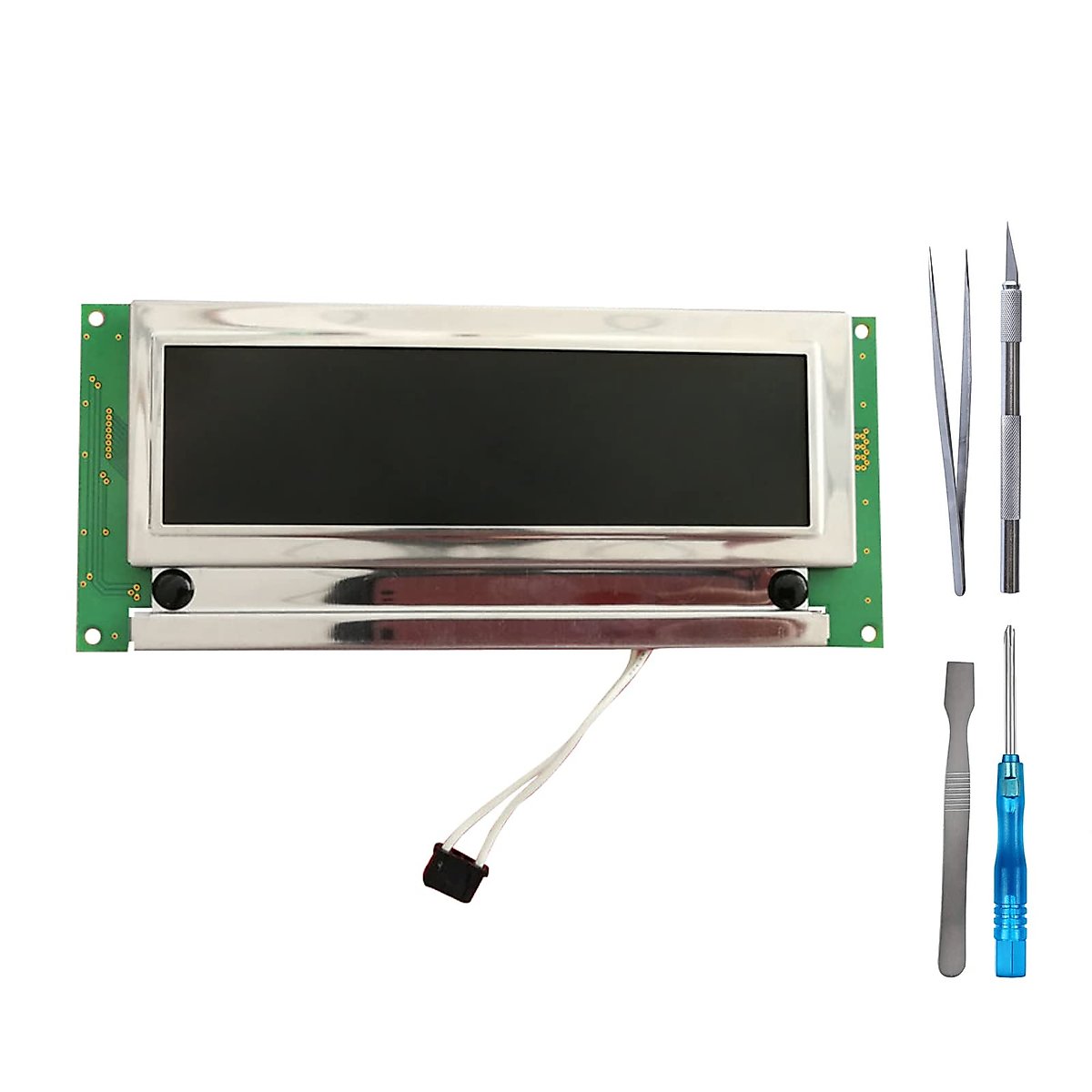 JayTong LCD Display for KOE SP12N002 4.8 inch 256×64 LCD Screen Module Replacement with Tools