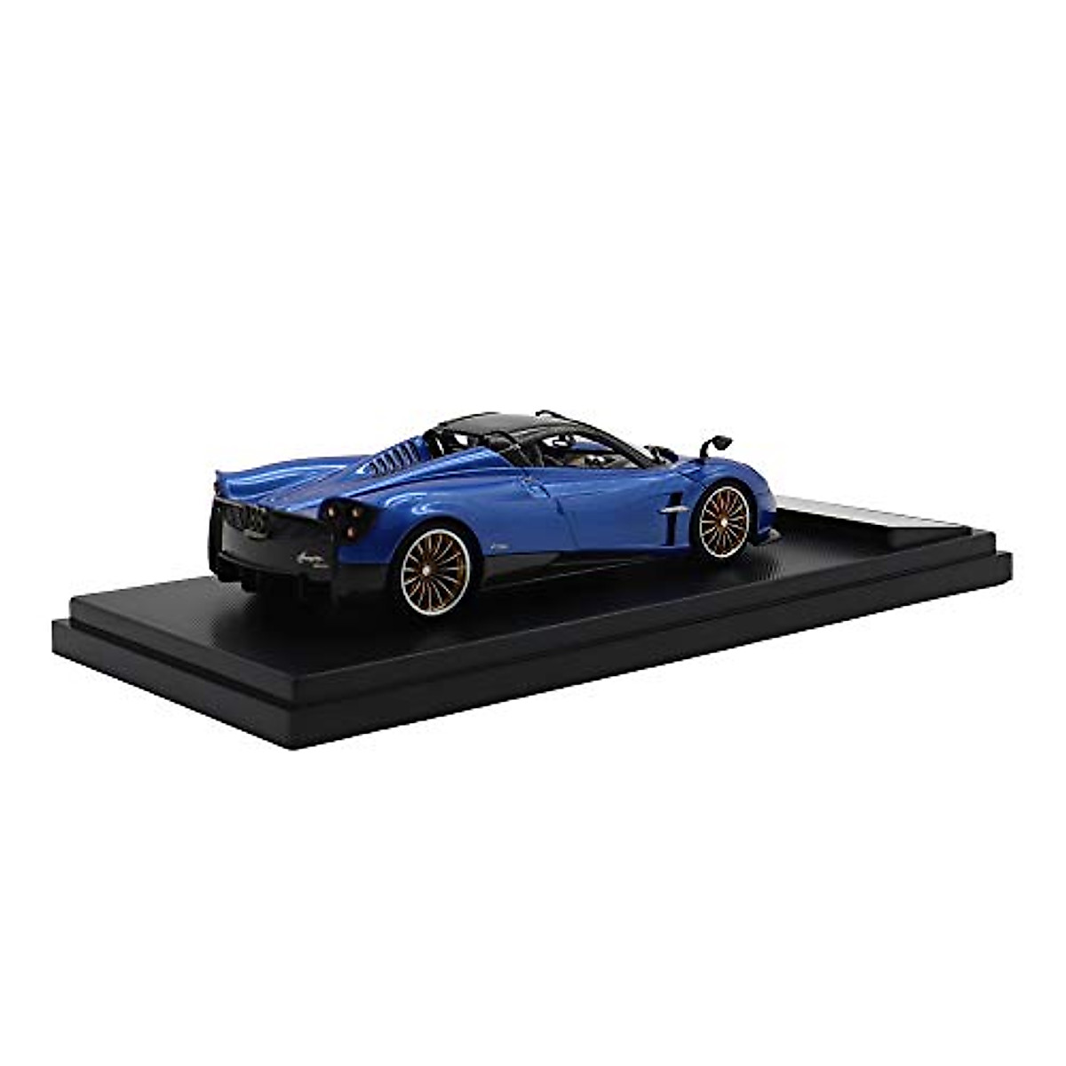 Pagani Huayra Roadster Blue Metallic with Carbon Accents 1/43 Diecast Model Car by LCD Models