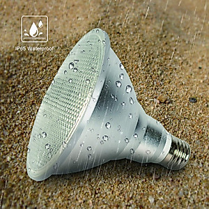 PAR38 LED Light Bulb,30W RGB+Warm White LED Flood Light Indoor/Outdoor,Dimmable Color Changing Spotlight with Remote Control, Waterproof Lawn Lamp for Home Courtyard Christmas Party Decoration