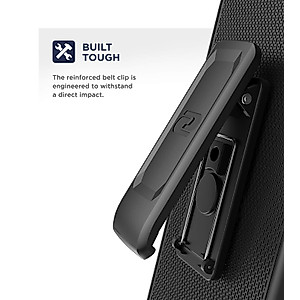 Encased Galaxy S20 Plus Belt Clip Case (2020 DuraClip) Slim Cover with Holster (Samsung S20+ 6.7) Black