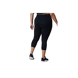 Nike Women's One Tight Crop Plus Sp20, Black/(White), 3X
