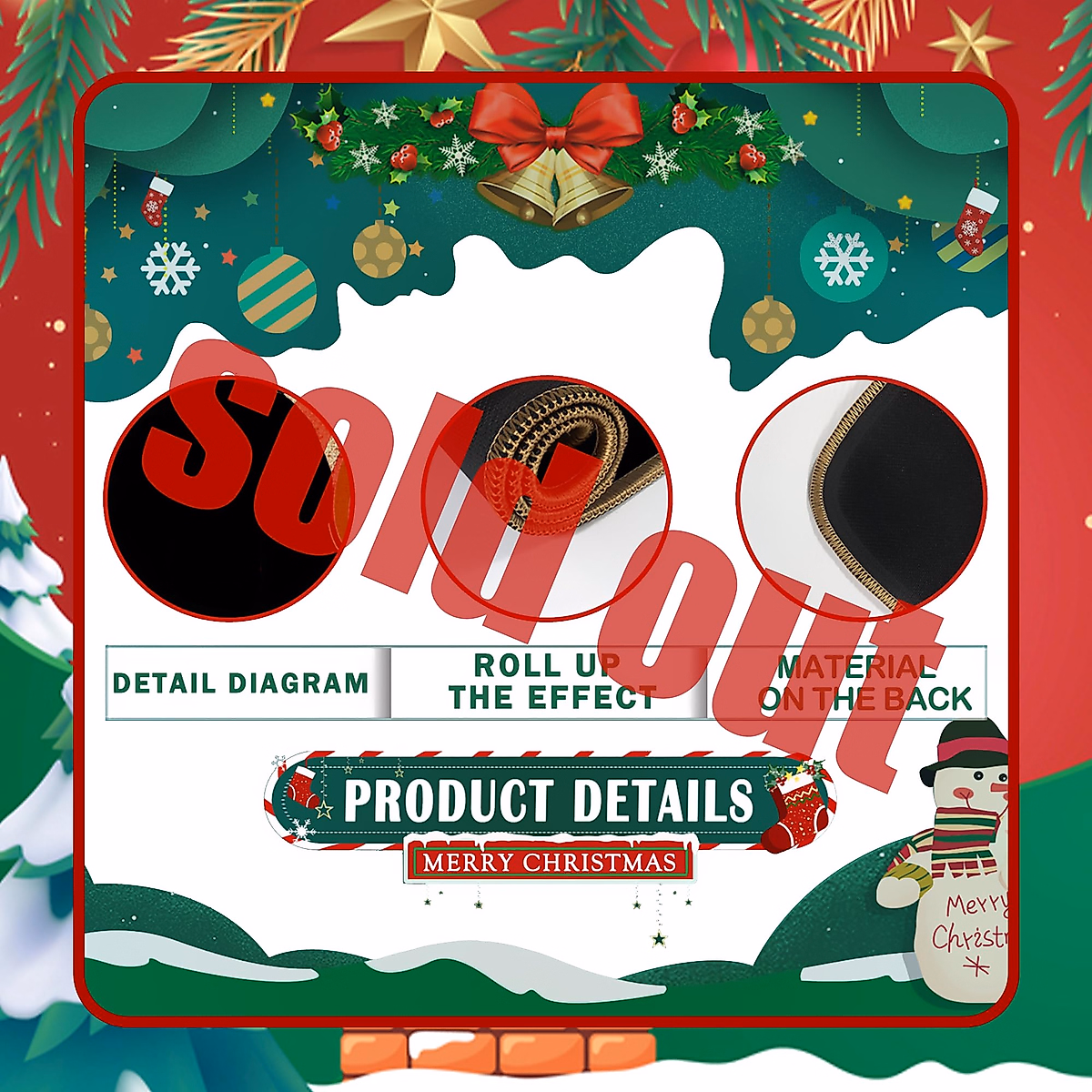 ENCHAN Christmas Door Mat Xmas Welcome Merry Christmas Non-Slip and Washable Winter DoormatParty Decoration Black Doormat Porch Entrance Mat 17x29 Inches