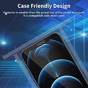QUESPLE [2 Pack] Privacy Screen Protector for iPhone 12 Pro Max 6.7 inch, Anti-Spy Tempered Glass Film, Bubble Free, Anti-Scratch, Case Friendly, Anti Peeping, Easy Installation Tray