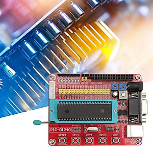 Learning Development Board, PIC16F877A Microcontroller Learning Board with RS232 Interface