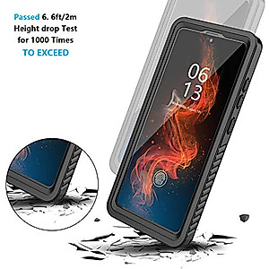 ANTSHARE for Samsung Galaxy S20 FE 5G Case Waterproof, Built in Screen Protector 360° Full Body Heavy Duty Protective Shockproof IP68 Underwater Case for Samsung Galaxy S20 FE 5G 6.5inch Black/Clear