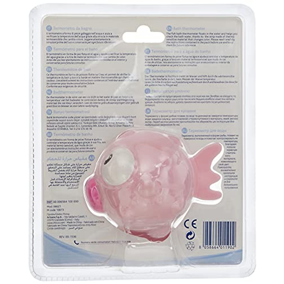 Chicco Bath Temperature Indicator Fish Ball Pink Color