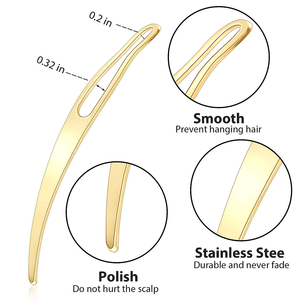 WILLBOND 12 Pieces Interlocking Tool Dreadlocks Kit, Easyloc Hair Tool for Maintaining Your Dreadlock, Unisex (Gold, Silver, Rose Gold)