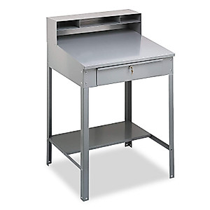 Tennsco Open Style Desk, 34-1/2-Inch by 29-Inch by 53-Inch, 14-Gauge Steel, Gray
