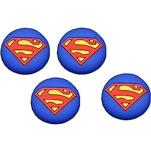 Esports Discounts DC Comics Controller Thumb Grip Silicone Caps Compatible for Playstation PS5 PS4 Pro Slim PS3 PS2 Xbox One Series S X Switch Controller Superman - Two Controller Pack