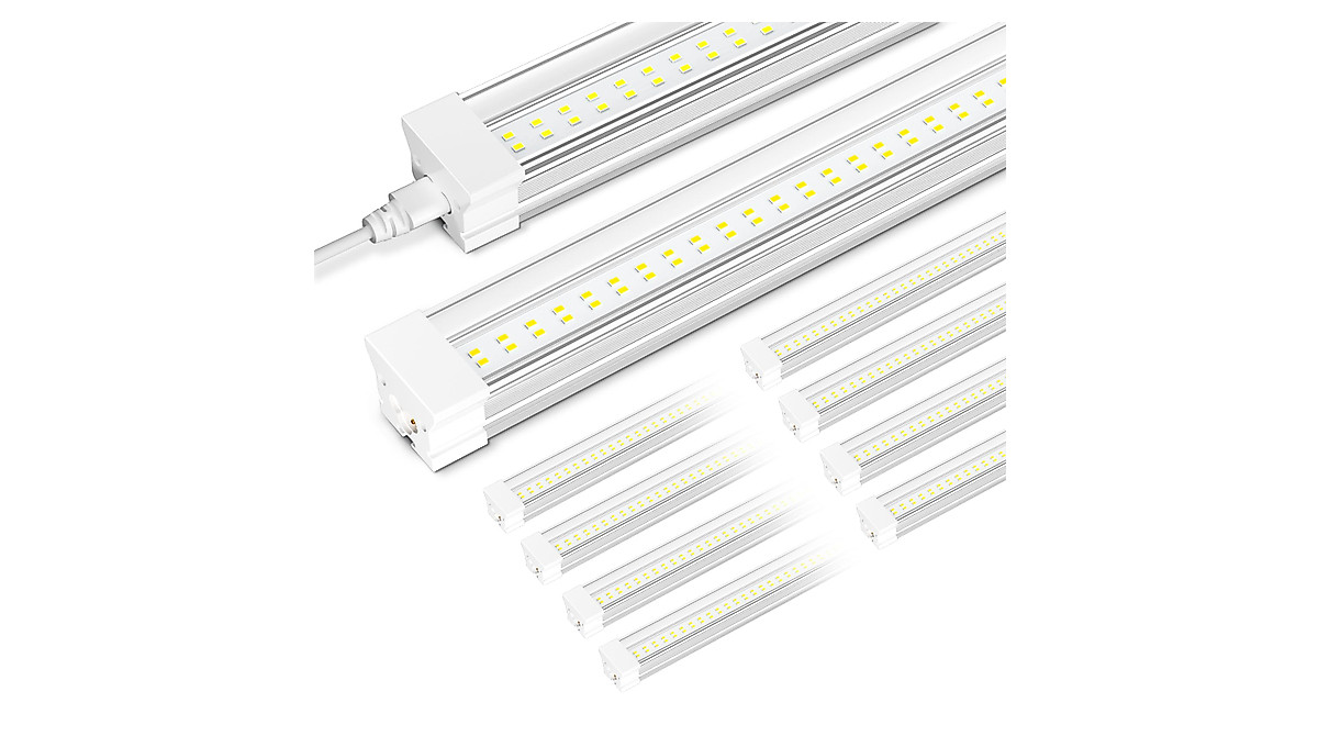 ONLYLUX LED Shop Light 4FT 60W, 5000K Daylight White 9000LM, Linkable ...