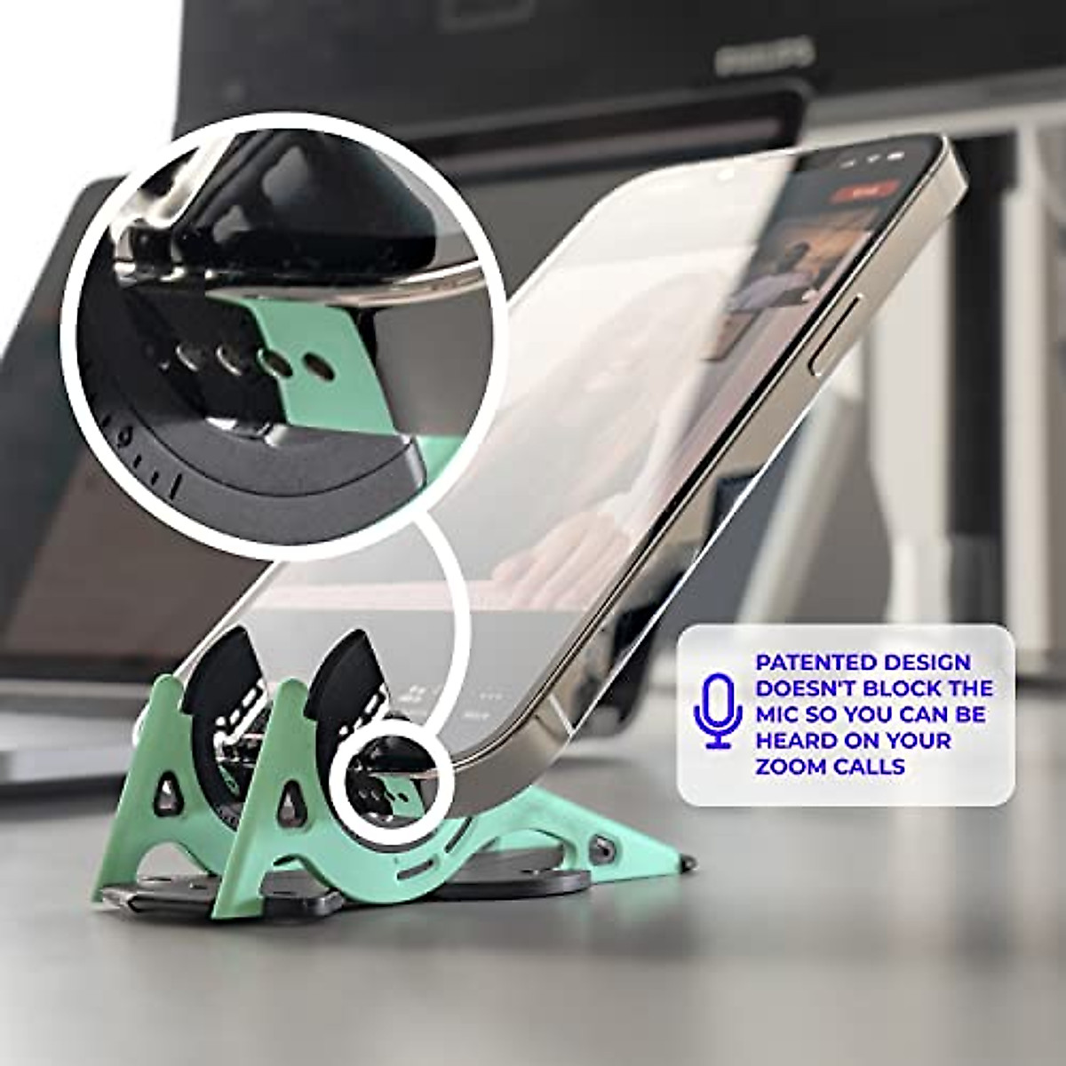 Pocket Tripod Wallet-Size iPhone Tripod - Universal Kit (Jasper Green)