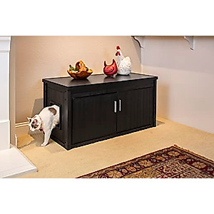 New Age Pet ECOFLEX® LitterLoo Bench Litter Box Cover -Espresso