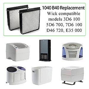 Ximoon 1040 B40 Replacement Wick Humidifier Filters Replacement for ES‘’sick Air Humidifier Filters Fits 3D6-100 5D6-700 7D6-100 D46-720 E27-000 E35-000 CM330 B23-810 TD6-710 MA-0500-2 Filters
