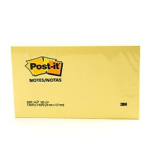 Post-it Pop-up Notes 3x5 in, 12 Pads, America's #1 Favorite Sticky Notes, Canary Yellow, Clean Removal, Recyclable (655)