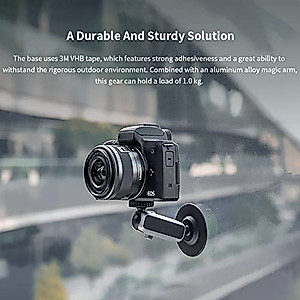 ANXPTIME Quick Release Magnetic Mount 360° Rotation Car Cell Phone Holder Stand for 360 Sports Camera Accessory Action Camera Magnetic Mount