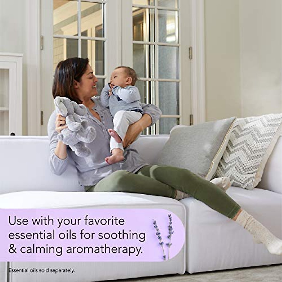 Vicks Filter-Free 3-in-1 SleepyTime Humidifier, Diffuser and Night-Light, Visible Ultrasonic Cool Mist Humidifier with Essential Oil Diffuser for Baby and Kids, White, Standard