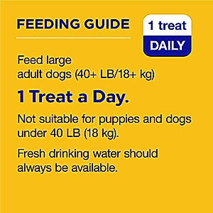 PEDIGREE DENTASTIX Large Dog Dental Treats Beef Flavor Dental Bones, 1.72 lb. Pack (32 Treats)