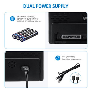 Digital Alarm Clock, [Upgraded Version] LED Clock for Bedroom, Electronic Desktop Clock with Temperature Display, Adjustable Brightness, Voice Control, 12/24H Display for Home, Bedroom, Office