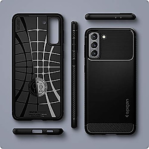 Spigen Rugged Armor Case Compatible with Samsung Galaxy S21 - Black