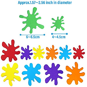 Framendino, 200 Pieces Paint Splatter Confetti Party Decorations