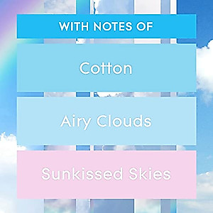 Glade Candle Cotton Cloud Dream, Fragrance Candle Infused with Essential Oils, Air Freshener Candle, 3-Wick Candle, 6.8 Oz, 3 Count