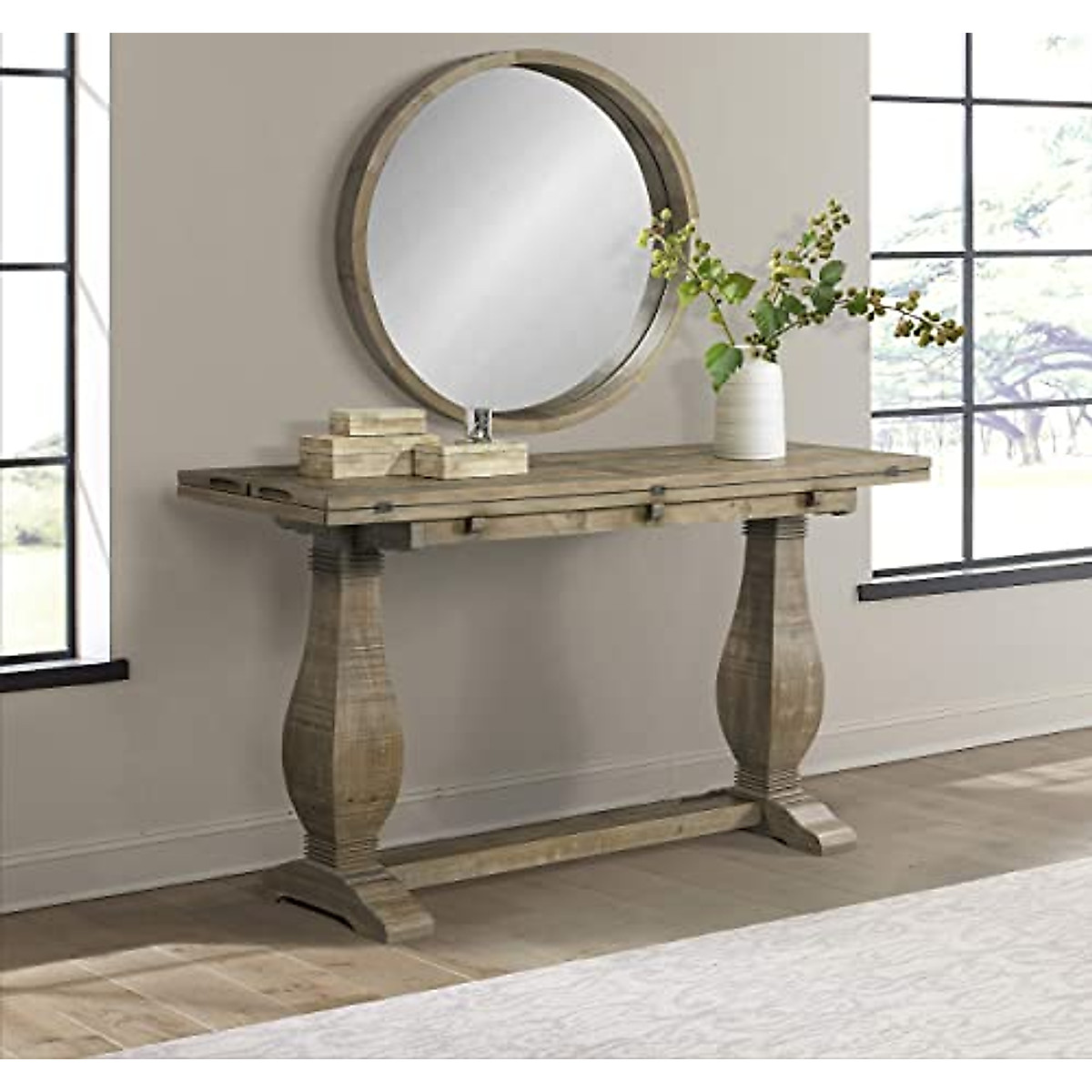 Martin Svensson Home Napa Flip Top Sofa Console Table, Reclaimed Natural