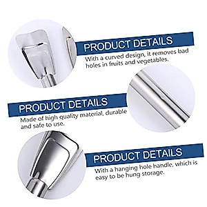 Happyyami 4pcs Stainless Steel Icing Spatula refrigerator for car stainless steel ice scoop squeegee for car Fridge Ice Remover fridge freezer Fridge Dredging Kit Refrigerator Ice Shovel arc