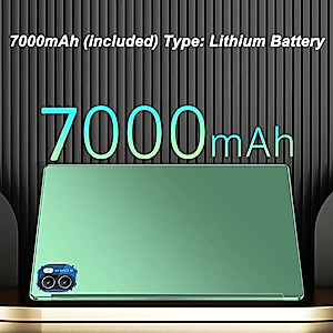 Rosvola 10in Tablet, Calling Tablet 1960x1080 IPS HD Large Screen for Android 11 6GB 256GB for Travel (US Plug)