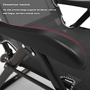 ABaippj Sun Lounger Portable Folding Camping Bed Reclining Lounge Chair with Pillow Load Capacity 200 kg Adjustable for Garden Camping Travel