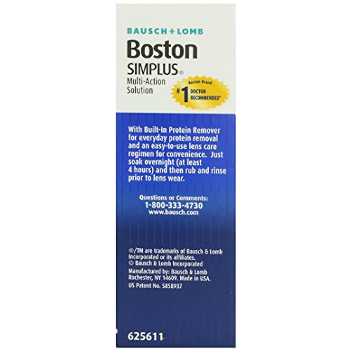 Bausch & Lomb Boston Simplus Multi-Action Solution, 3.5 oz, (for rigid gas permeable lenses)