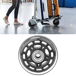 Casters Wheel, 3in Replacement Luggage Suitcase/Scooter Inline Skate Roller Wheels Luggage Cart Accessories Axles Deluxe Repair