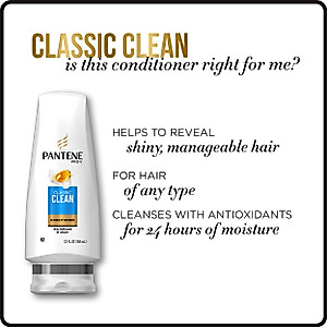 Pantene Pro-v Classic Clean, Shampoo and Conditioner Set, 49.4 Fl Oz