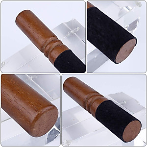 EXCEART Singing Bowls Singing Bowls Wooden Singing Bowl Mallet Singing Bowl Striker Wooden Singing Bowl Mallet for Meditation Prayer Yoga Yoga Accessories Yoga Accessories