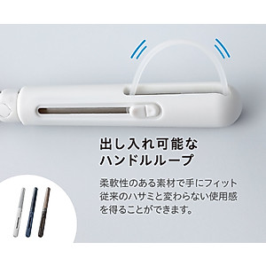 Raymay Fujii SH1002 Scissors, Pen Cut, Compact, Portable Scissors, Premium Fluorine Coat