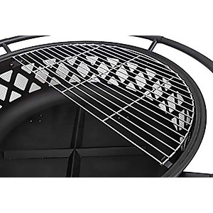 Pleasant Hearth OFW888R fire Pit, Black
