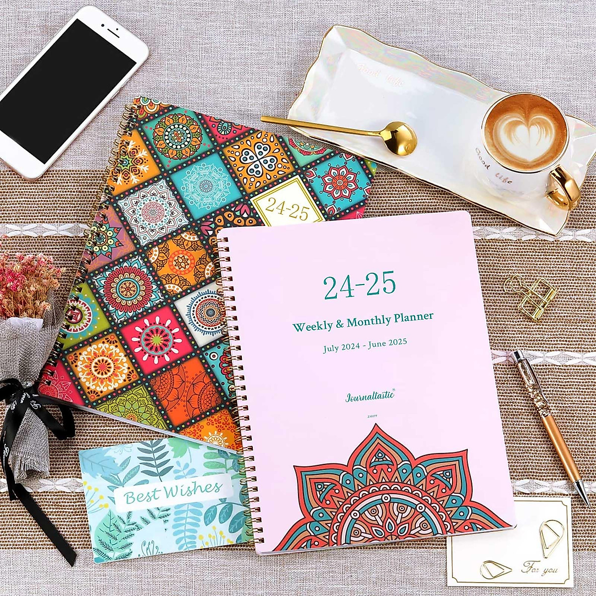 2024-2025 Planner - Academic Planner 2024-2025, July 2024 - June 2025 Calendar Planner, 8" x 10", Weekly Monthly Planner 2024-2025 with Contacts